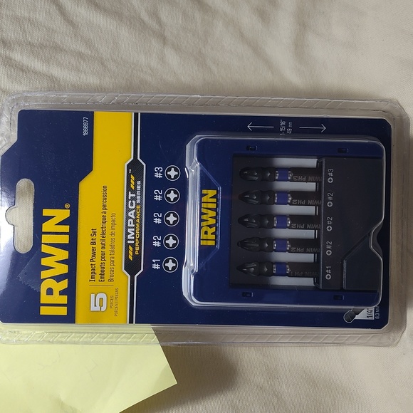 IRWIN TOOLS | Other | Irwin 866977 5 Piece Phillips Impact Power Bit ...